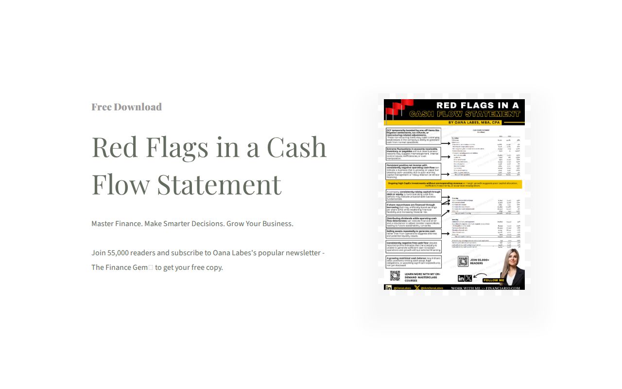 10 Red Flags in the Cash Flow Statement
